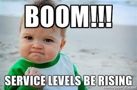 service levels meme - zsah